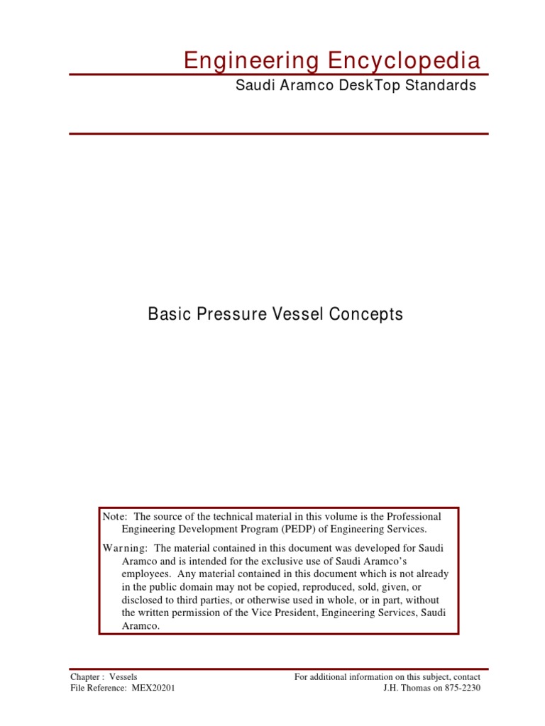 Basic Pressure Vessel Concepts | PDF | Distillation | Oil Refinery