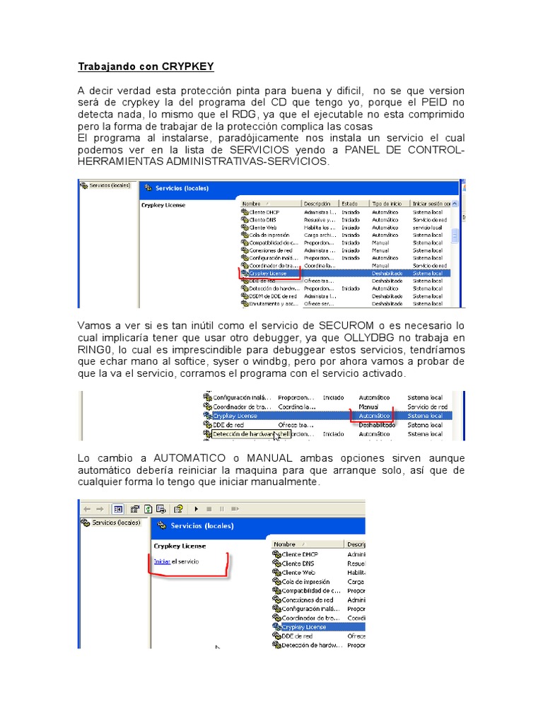 Trabajando Con CRYPKEY | PDF | Software del sistema | Software