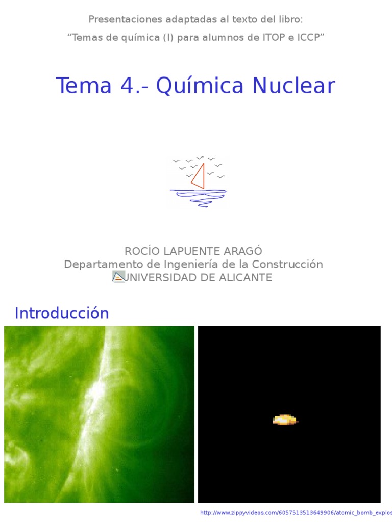Tema 4. - Quimica Nuclear | PDF | Fisión nuclear | Reacción nuclear