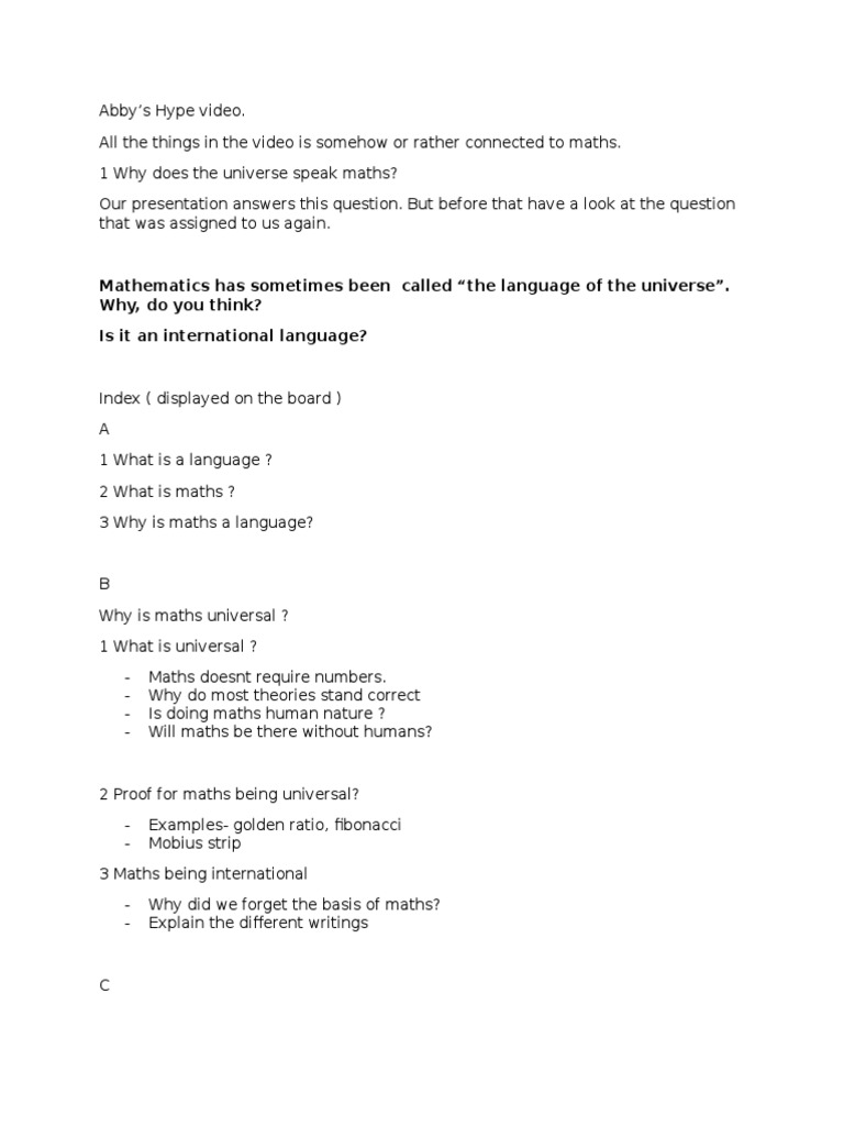 Math and TOK | PDF | Teaching Mathematics | Science