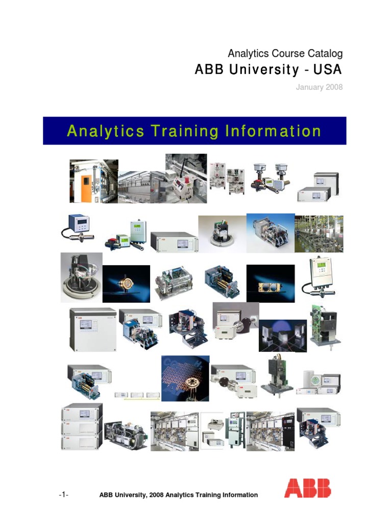 ABB University Analytics USA Training Catalog 2008 | PDF | Gas ...