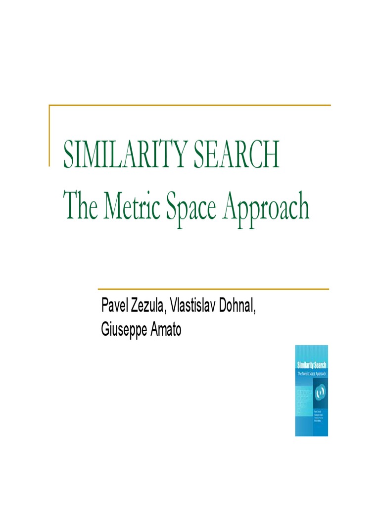 Similarity Search PDF | PDF | Metric (Mathematics) | Mathematical Concepts