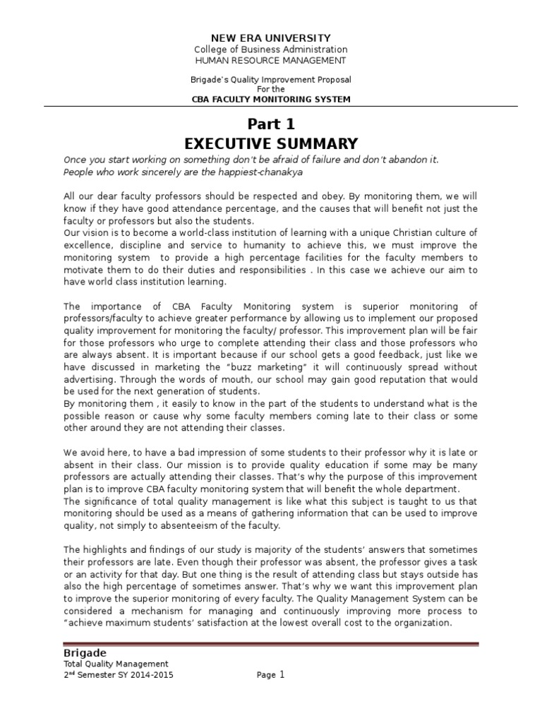 CBA Faculty Monitoring System | PDF | Quality Management | Closed ...