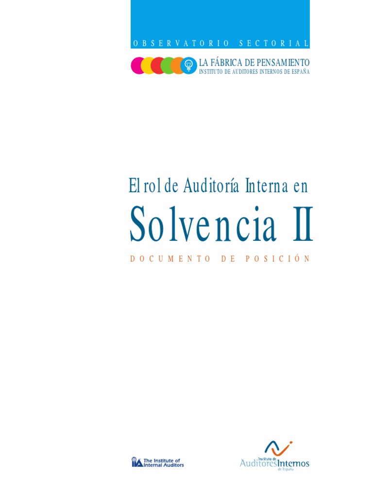 El Rol de Auditoría Interna en Solvencia II | PDF | Auditoría ...