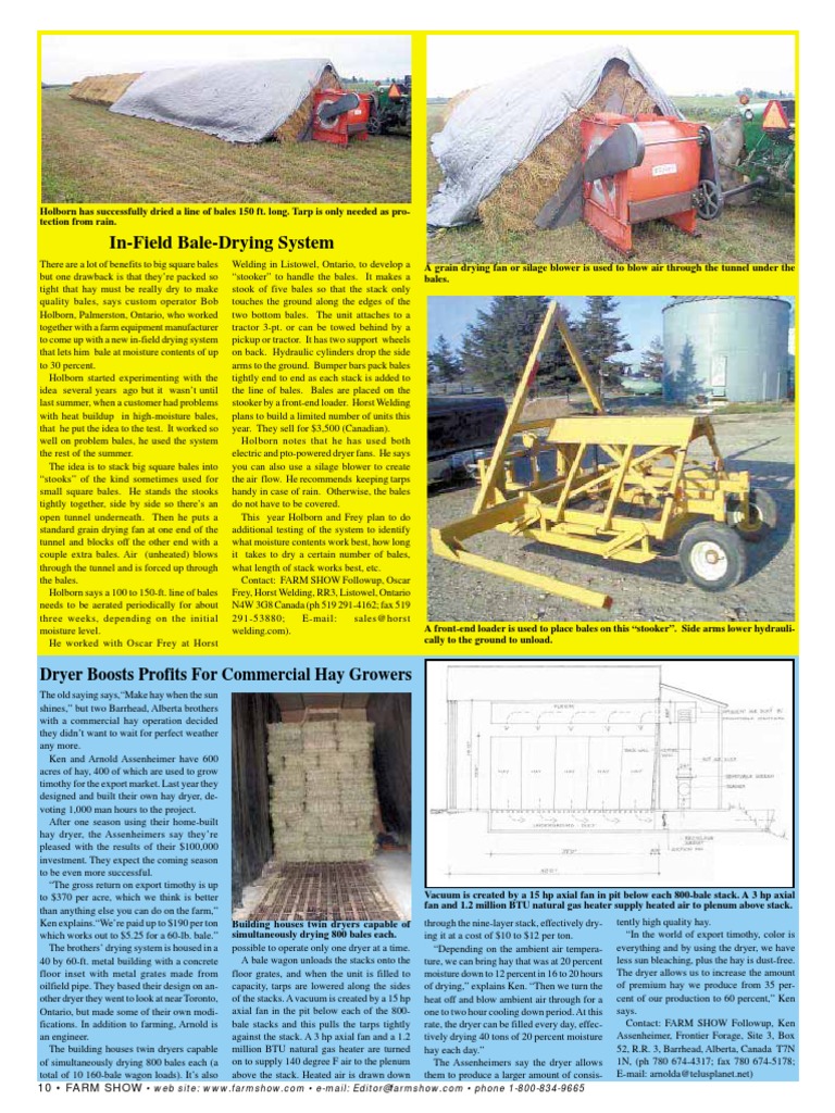 Hay Dryer | PDF | Hay | Clothes Dryer