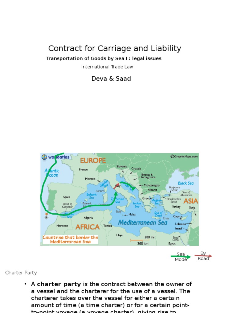 Contract For Carriage and Liability | PDF | Stevedore | Bill Of Lading