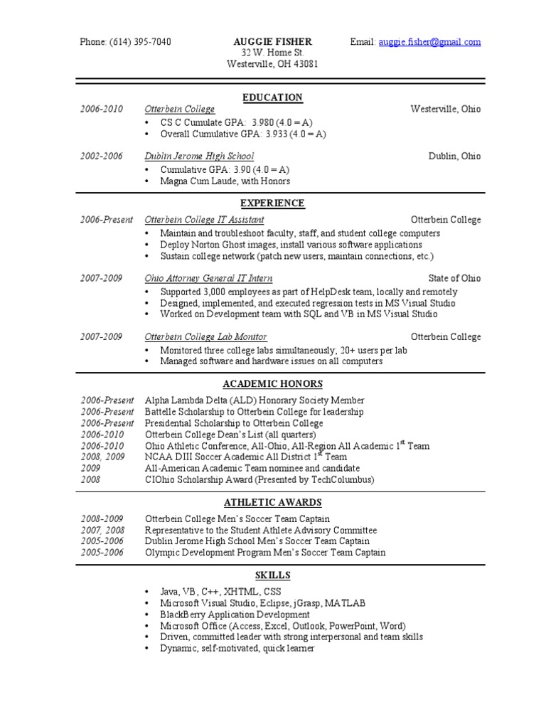 Computer Programmer Resume | Programmer | Microsoft Visual Studio