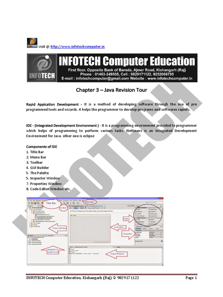 Java Revision Tour | Download Free PDF | Control Flow | Data Type