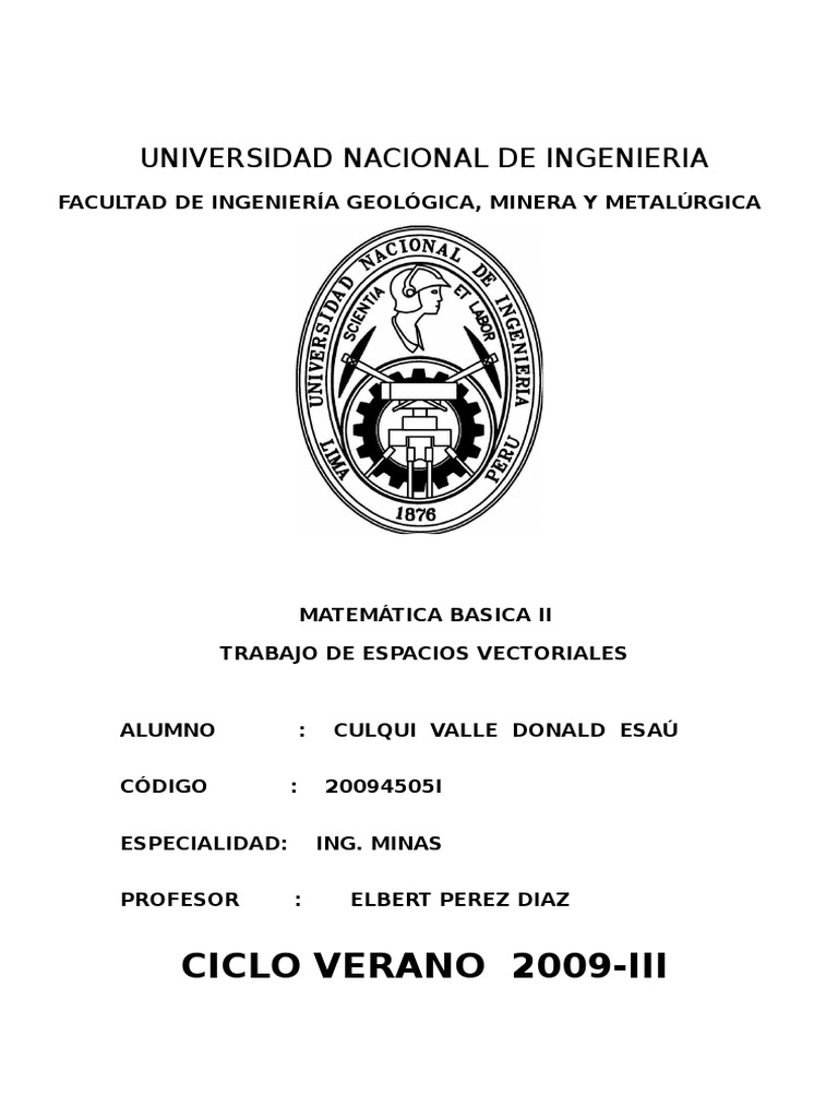 Espacio Vectorial Basicas Ii Pdf Espacio Vectorial Mapa Lineal