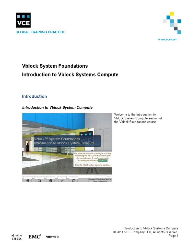Intro Vblock System Compute | PDF | Server (Computing) | Computer Network