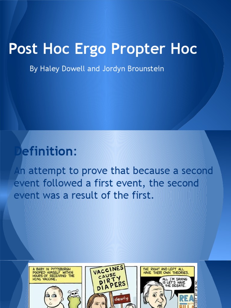 Post Hoc Ergo Propter Hoc | Fallacy | Logic