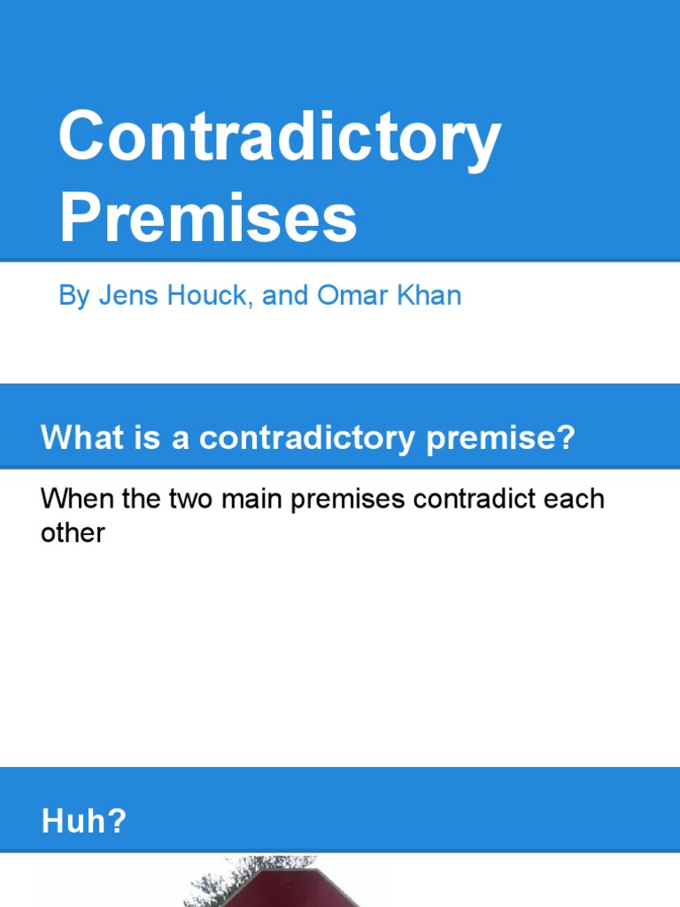 Understanding Contradictory Premises | PDF | Politics | Social Science