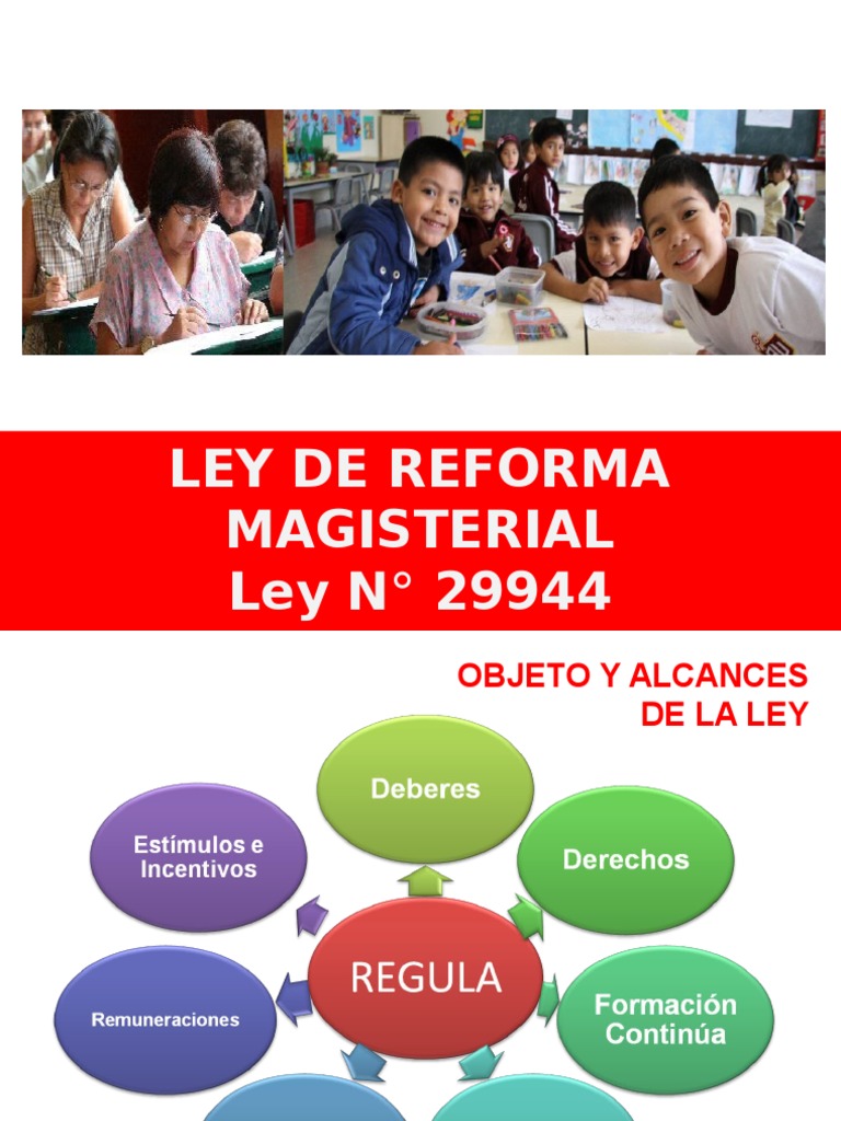 Ley 29944, Ley de Reforma Magisterial | PDF | Salario | Maestros
