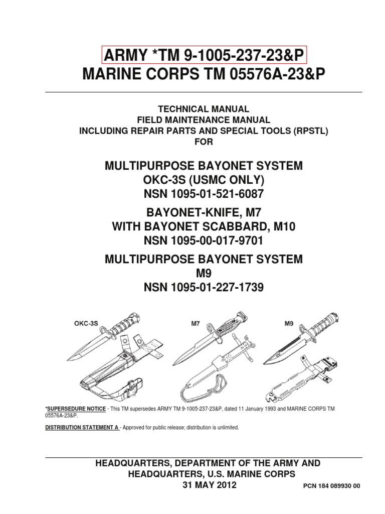 B49004 (M9 Bayonet) | PDF | Bayonet | Nature