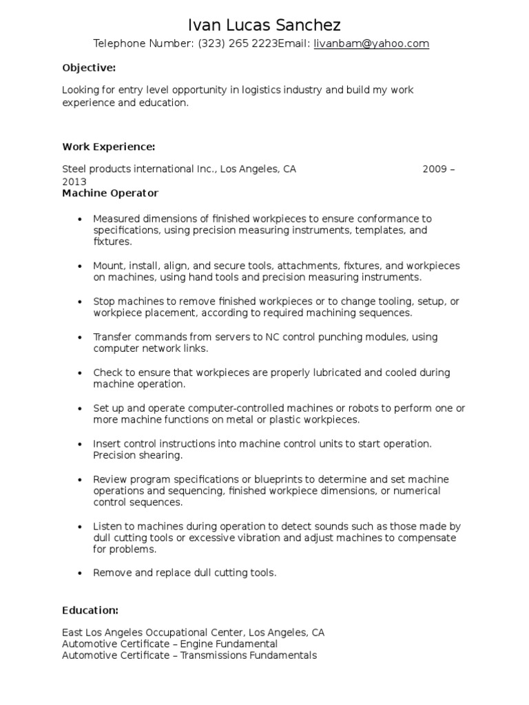 Resume - Ivan 2014 | PDF | Computers