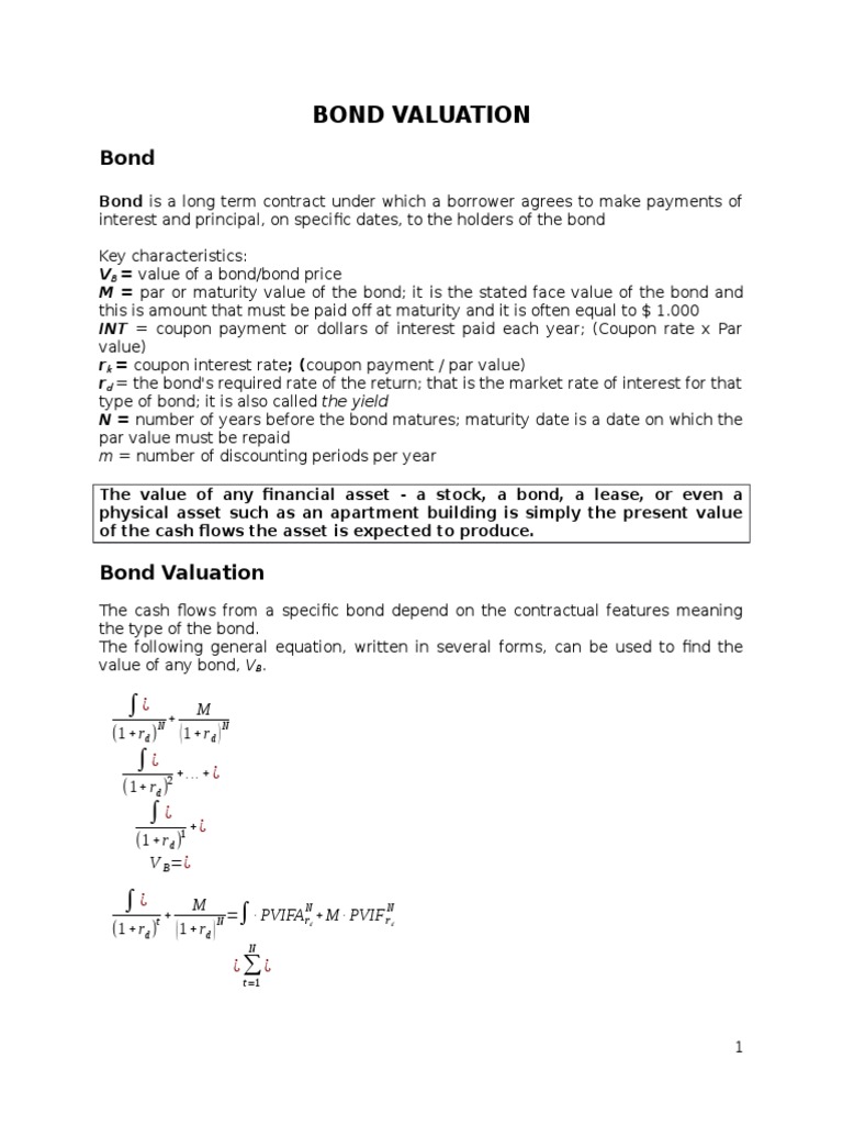 BOND VALUATION With Solutions | PDF | Bonds (Finance) | Yield (Finance)