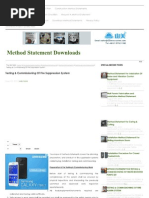 ROOM INTEGRITY TEST METHOD STATEMENT | PDF | Computing