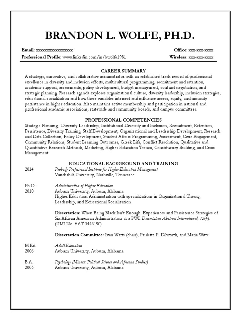 Brandon L. Wolfe | PDF | University Of Alabama | Medical School