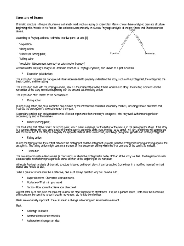 Structure of Drama | PDF | Plot (Narrative) | Storytelling