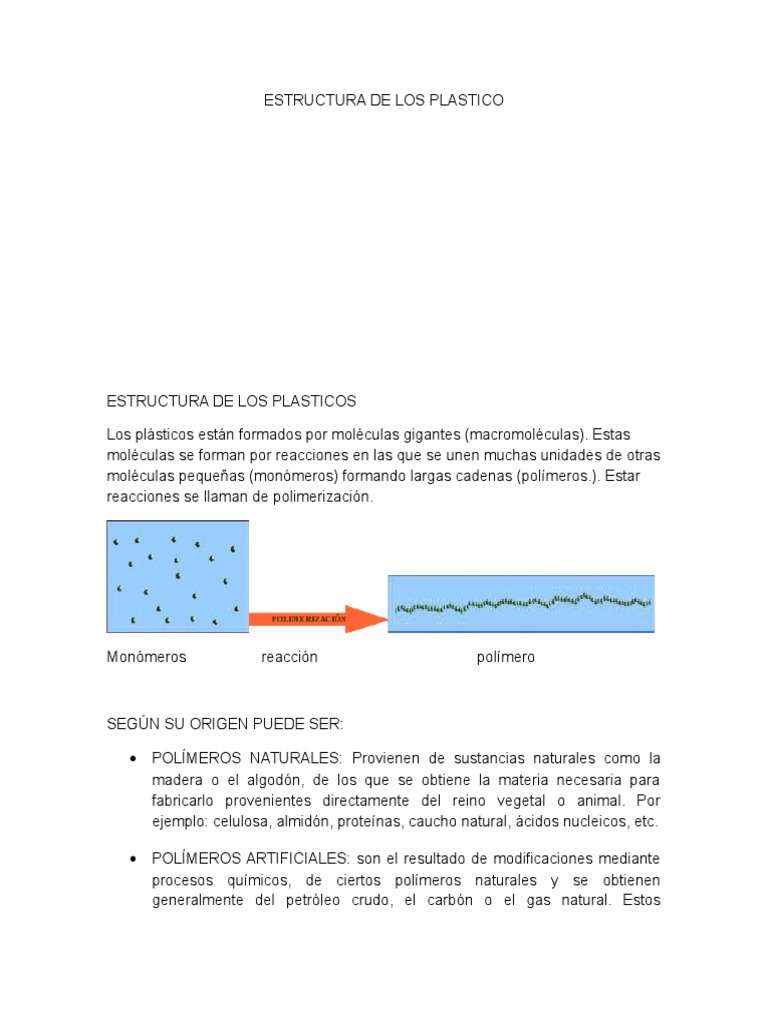 La estructura y tipos de plásticos: una exploración de sus propiedades ...