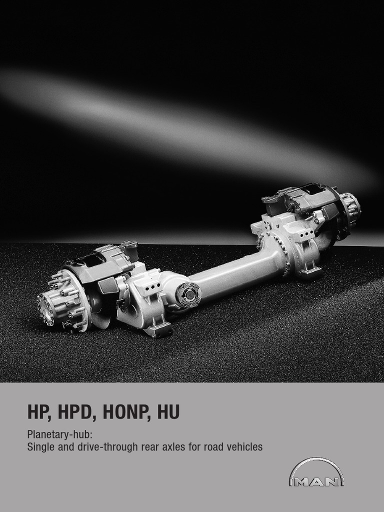 D11368e Rear Axles Planetary-Hub | PDF | Axle | Brake
