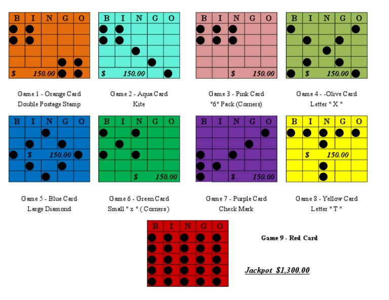 Bingo Game Card and Prizes List | PDF