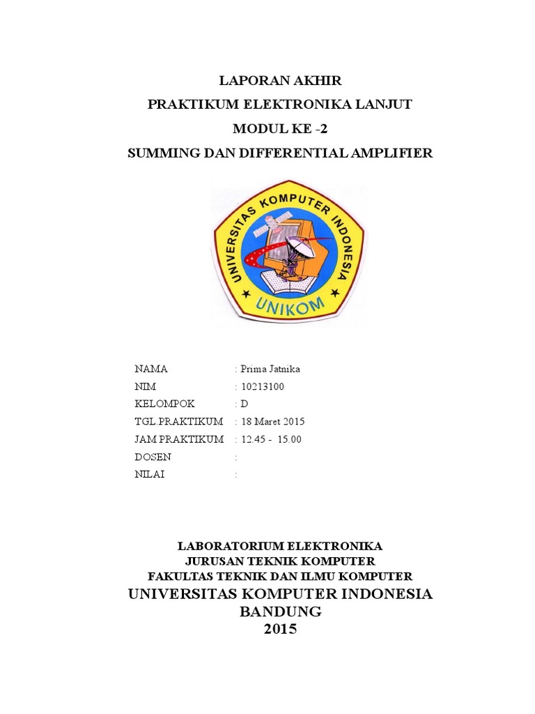 Laporan Akhir II Eljut Unikom | PDF