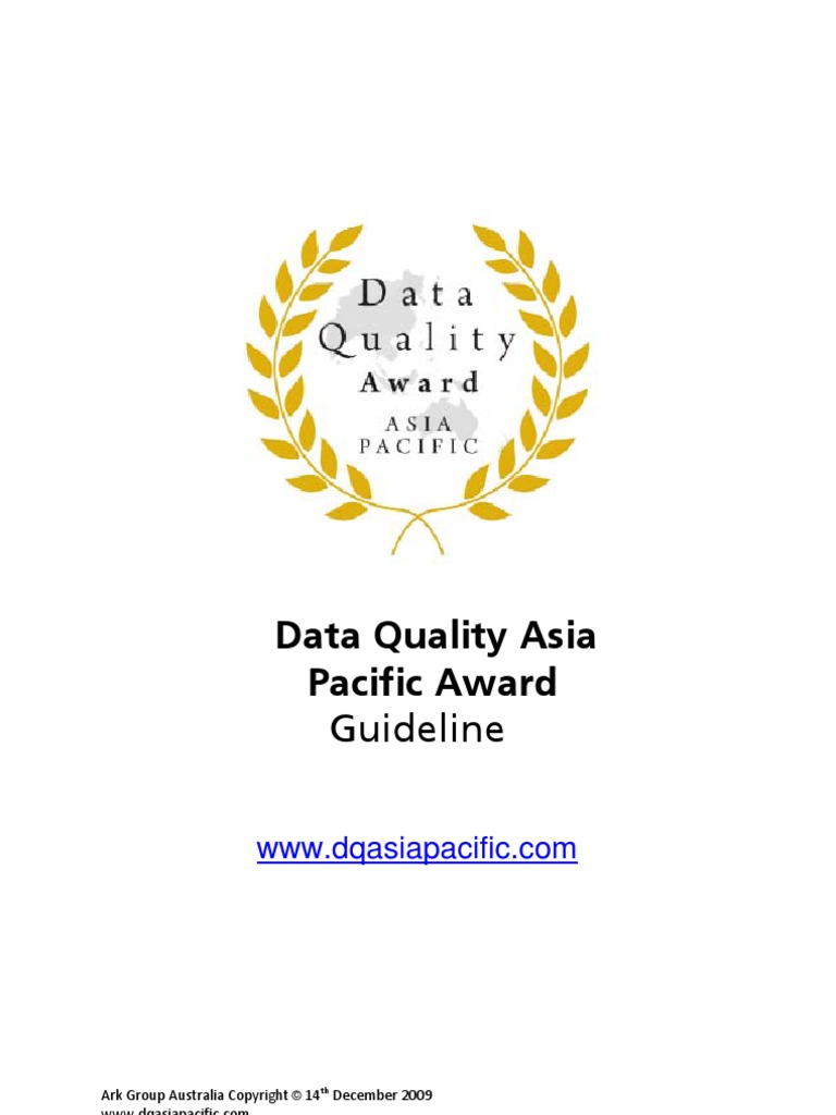 Data Quality / MDM Award | PDF | Data Quality | Intelligence Quotient