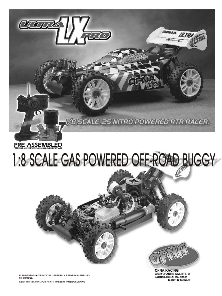 Ofna Ultra LX Pro | PDF | Carburetor | Screw
