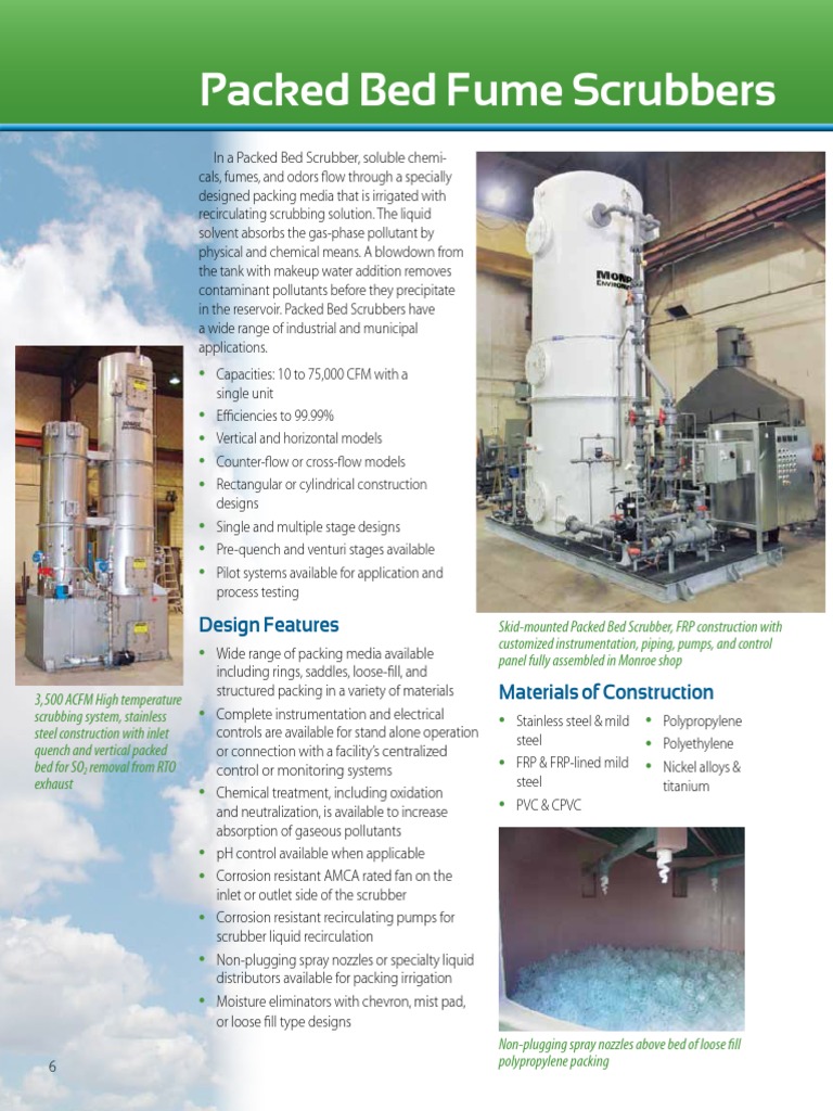 ME Packed Bed Scrubbers | PDF | Sodium Hydroxide | Hydrogen