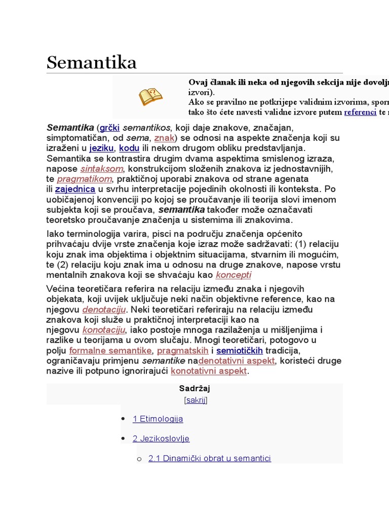 Semantika | PDF