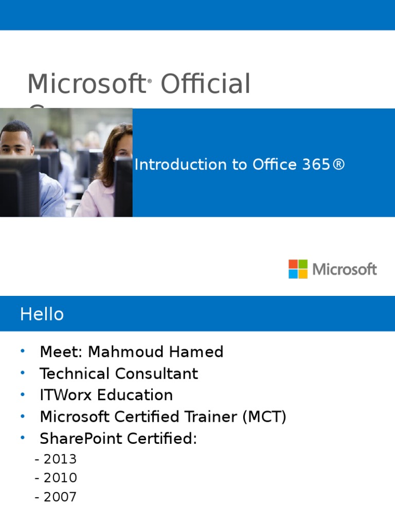 Introduction To Office 365 | PDF | Share Point | Office 365