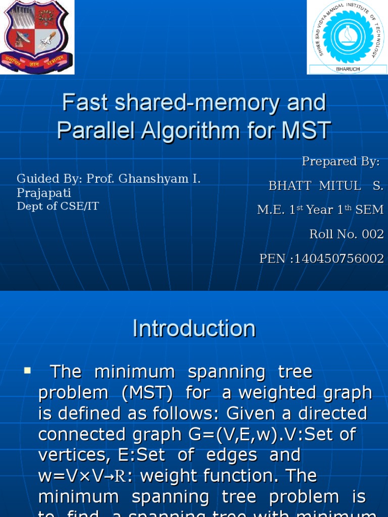 Parallel Algorithm For Mst Pdf Algorithms Algorithms And Data 5585