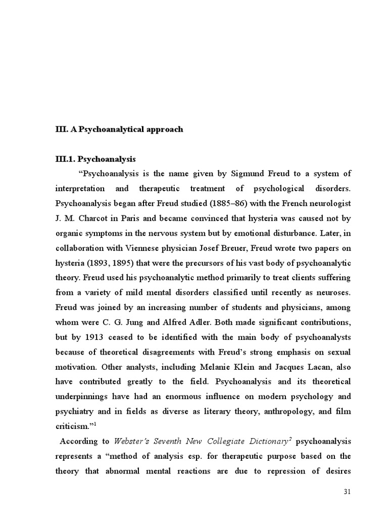 Chapter III | PDF | Id | Psychoanalysis