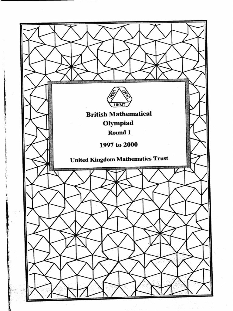 British Mathematical Olympiad - Round 1 - 1997-2000 | PDF