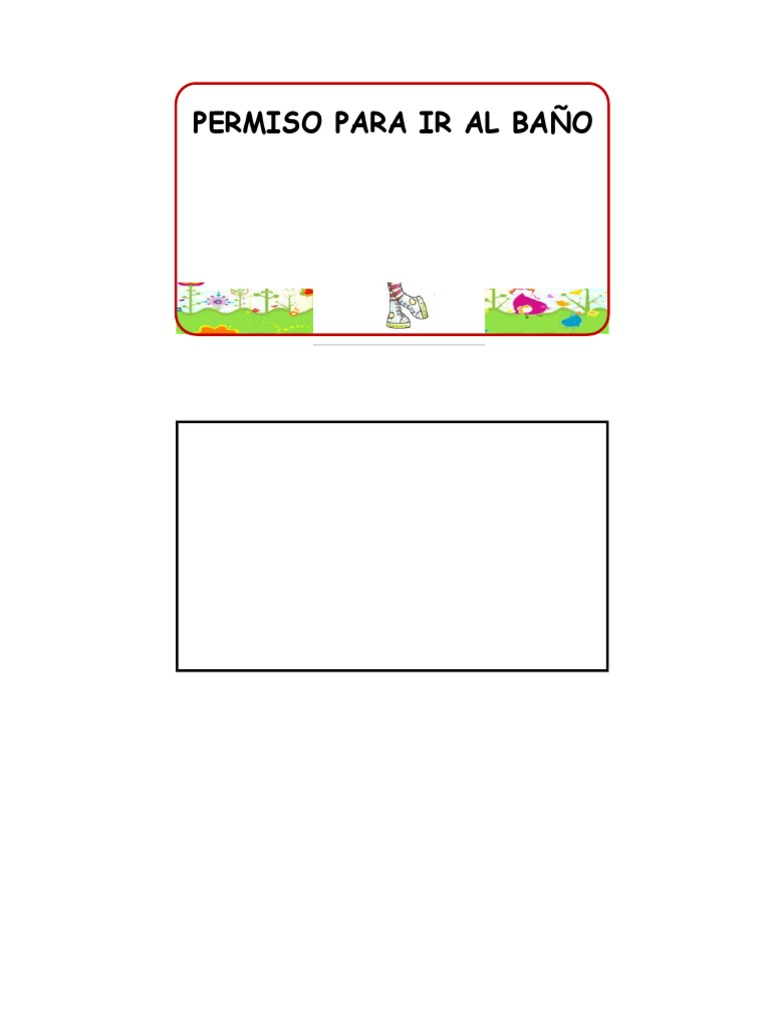 Gafetes para Ir Al Baño | PDF