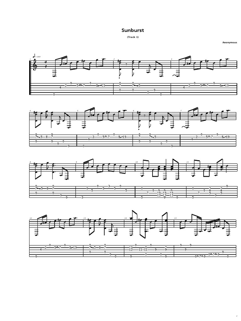 Sunburst Track Analysis Data | PDF