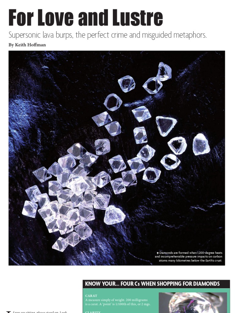 Diamonds | PDF | Diamond | Carbon