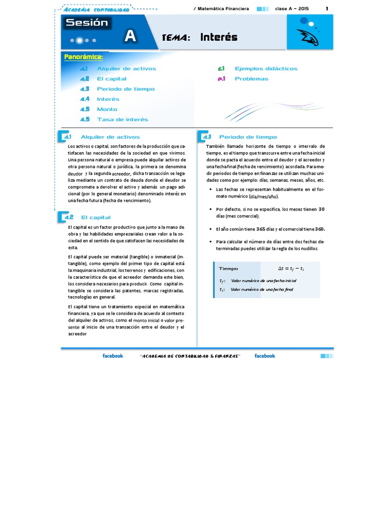 GUIA M.F A Solucionario HHXXX PDF | PDF | Finanzas Matemáticas | Interés