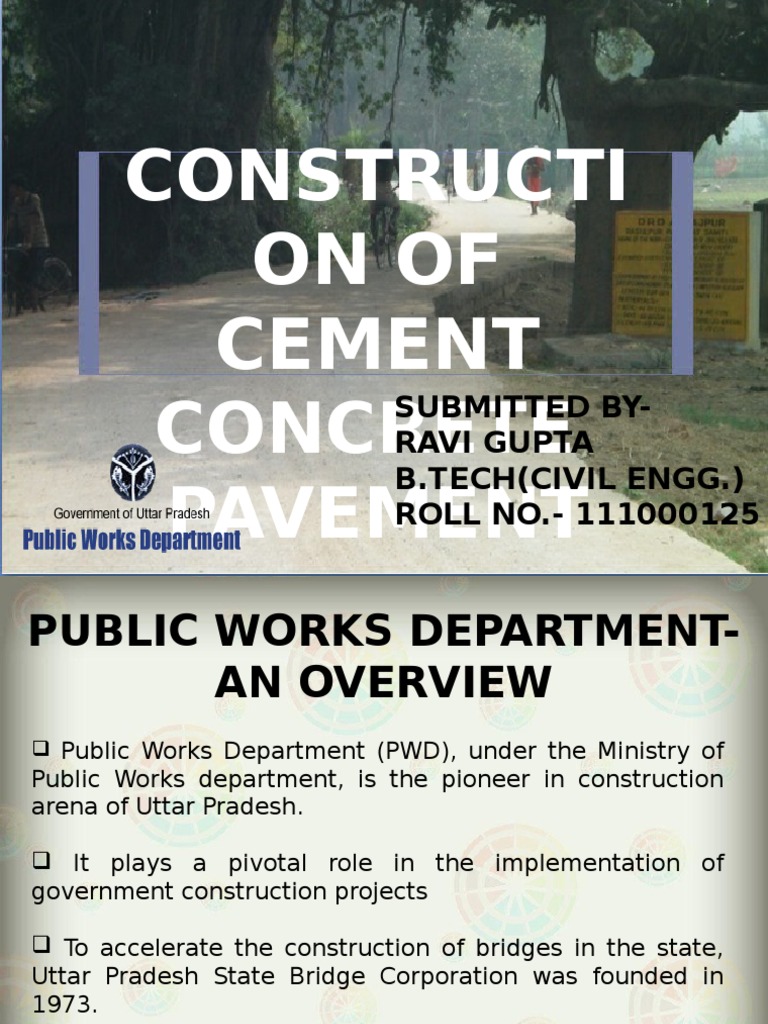 Construction of CC Road | PDF | Road Surface | Concrete