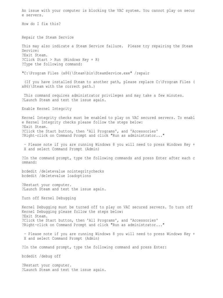 Steam Problem | Download Free PDF | Kernel (Operating System) | Command Line Interface