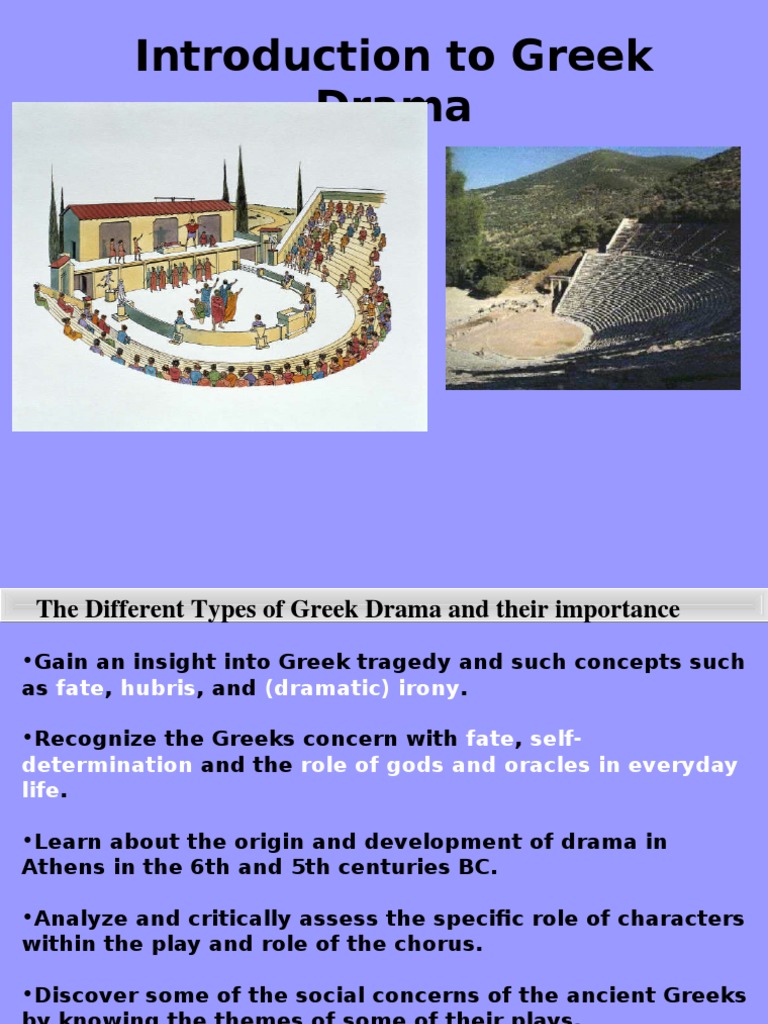 Types of Greek Drama Explained | PDF | Sophocles | Theatre