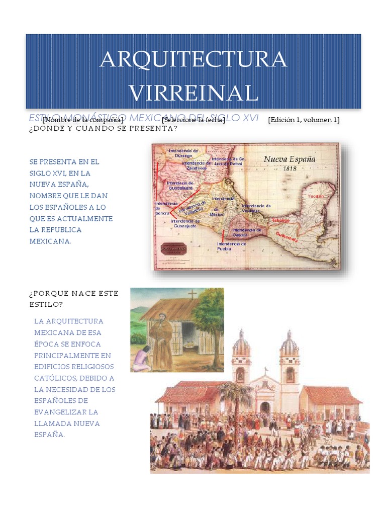 RESUMEN DE ESTILO MONASTICO MEXICANO Entregado PDF | PDF | Elementos ...