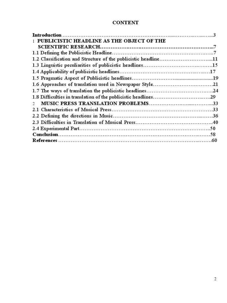Publicistic Headline | PDF | Translations | Sentence (Linguistics)