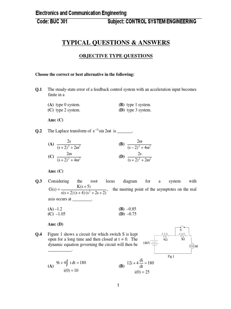 Control System | PDF | Control Theory | Telecommunications Engineering