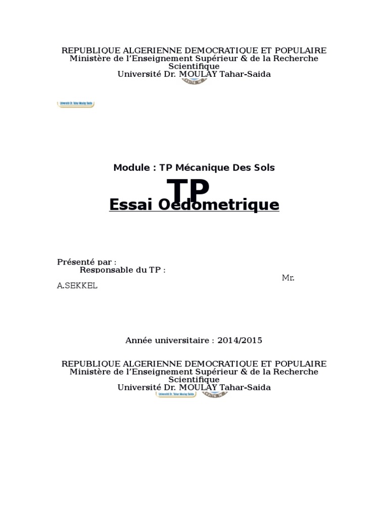 Page de Garde TP | PDF