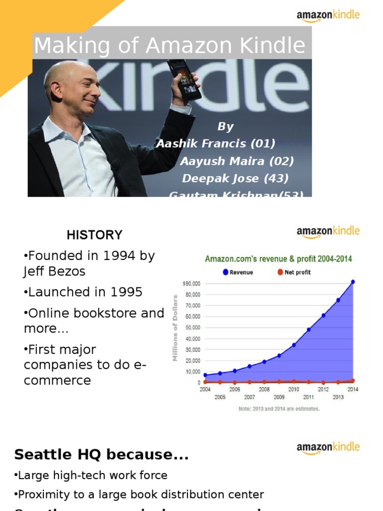 Making of Amazon Kindle | PDF | Amazon Kindle | Paper And Packaging Product