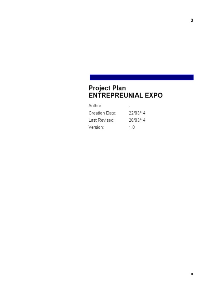 Expo Project Plan | PDF | Entrepreneurship | Committee