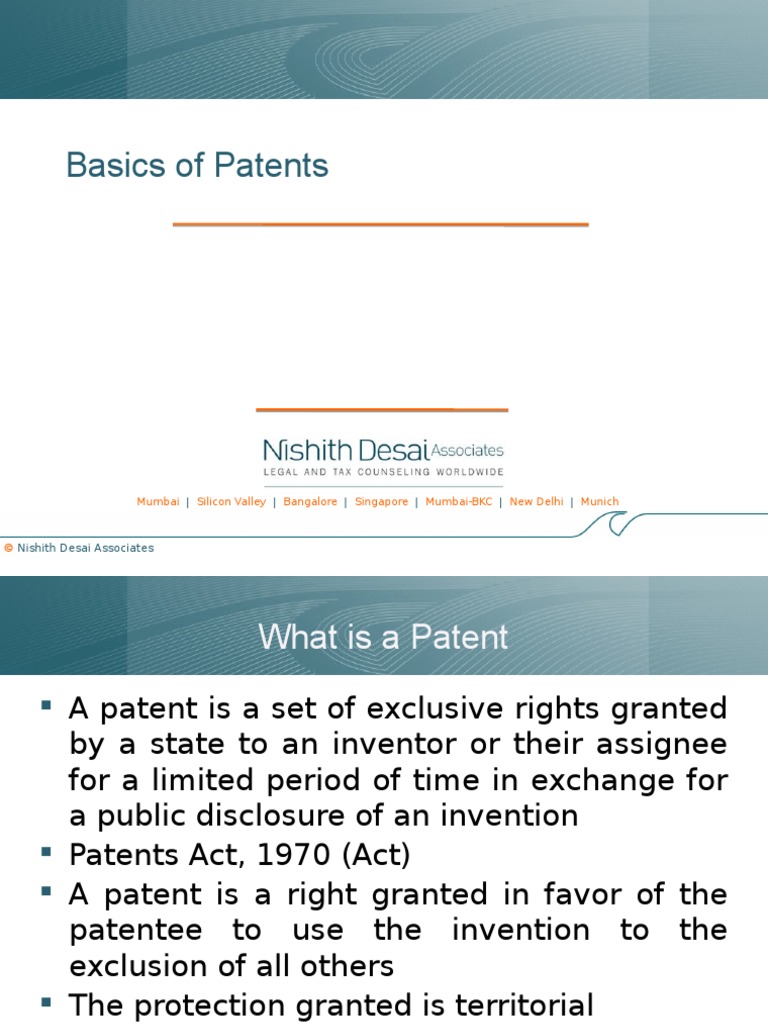 Basics of Patents | Glossary Of Patent Law Terms | Patent