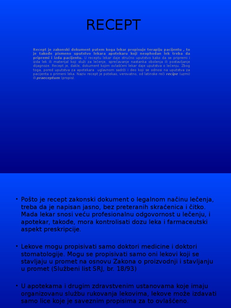 Recept | PDF